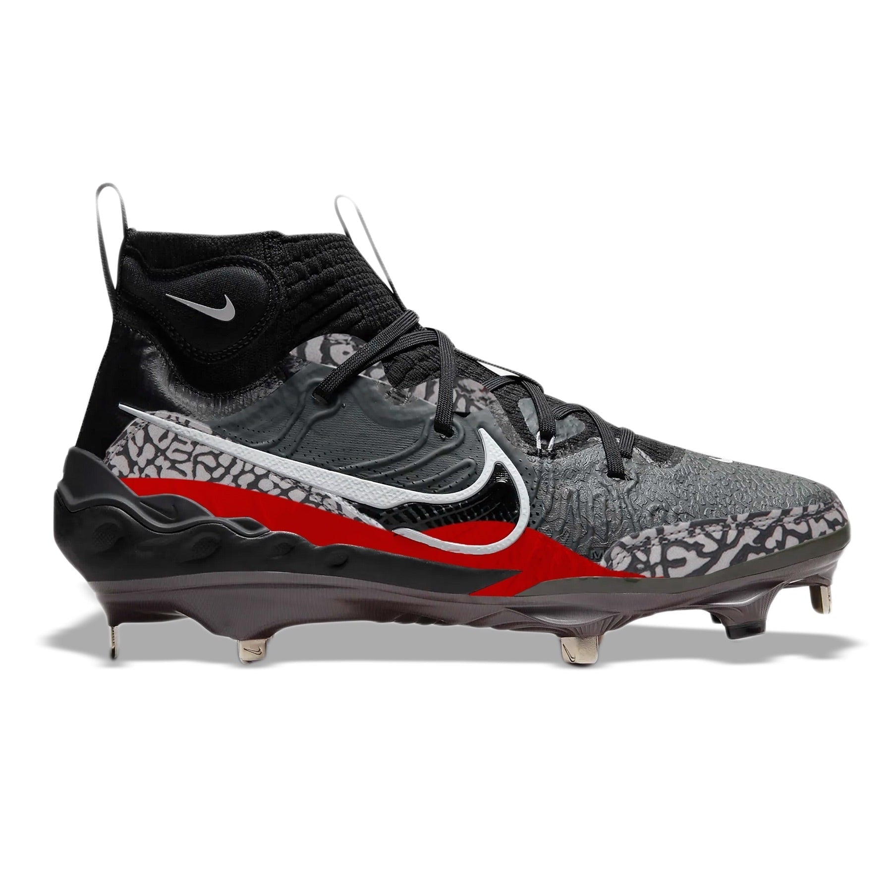 Black Cement Baseball Cleats
