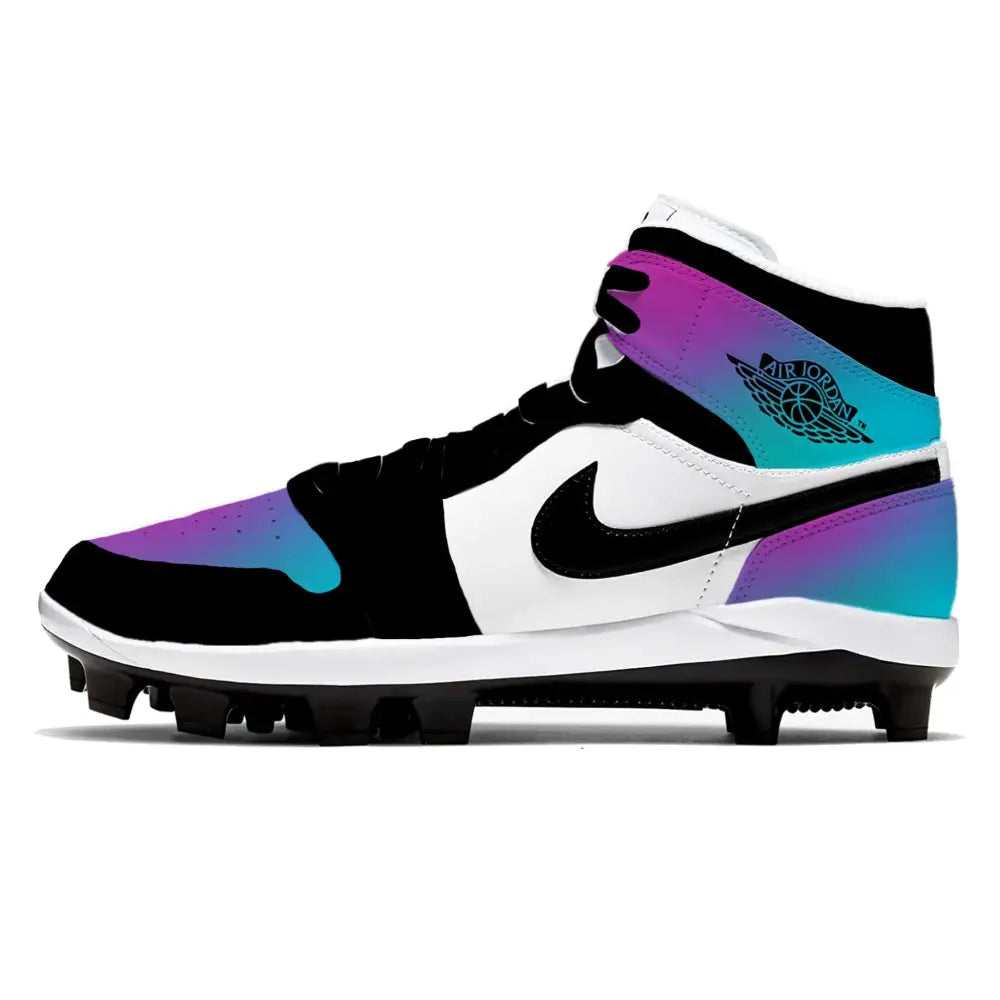 "Color Shift" Jordan 1 Retro Cleats - Stadium Custom – Stadium Custom Kicks