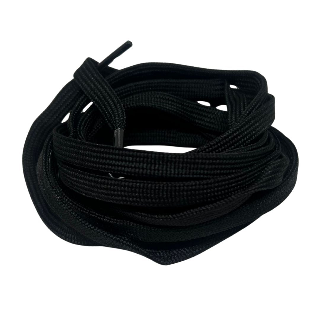 Classic Flat Shoe Laces - Black l Stadium Custom Kicks