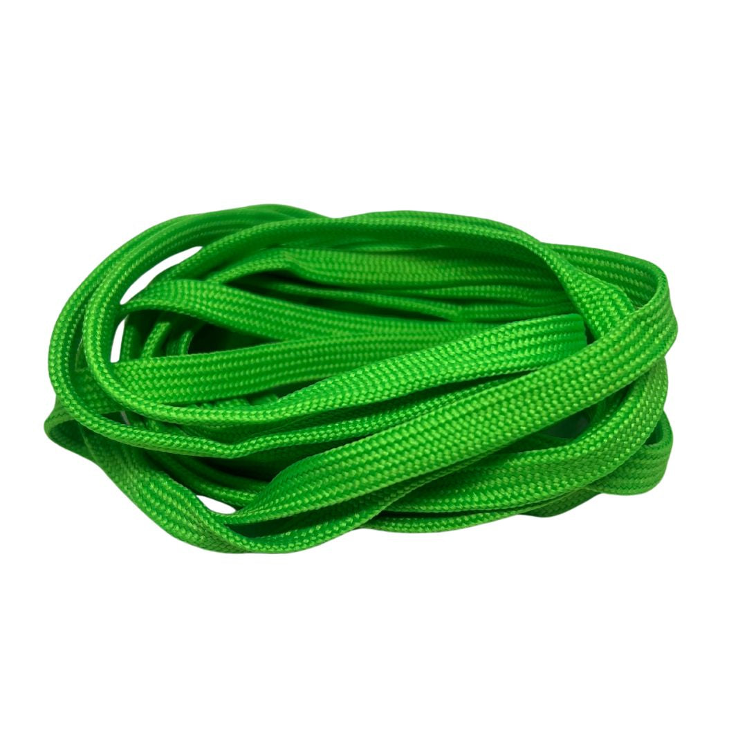 Classic Flat Shoe Laces - Lime Green l Stadium Custom Kicks