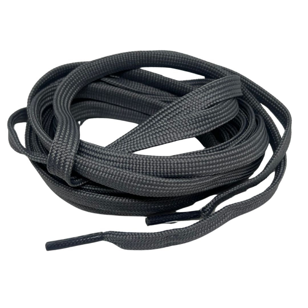Classic Flat Shoe Laces - Smoke Gray l Stadium Custom Kicks