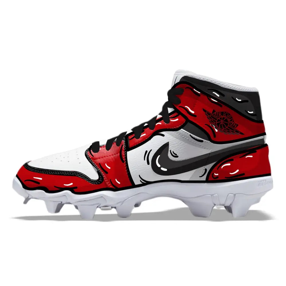 "Chicago Cartoon" Jordan 1 Kids' Multisport Cleats – Stadium Custom Kicks
