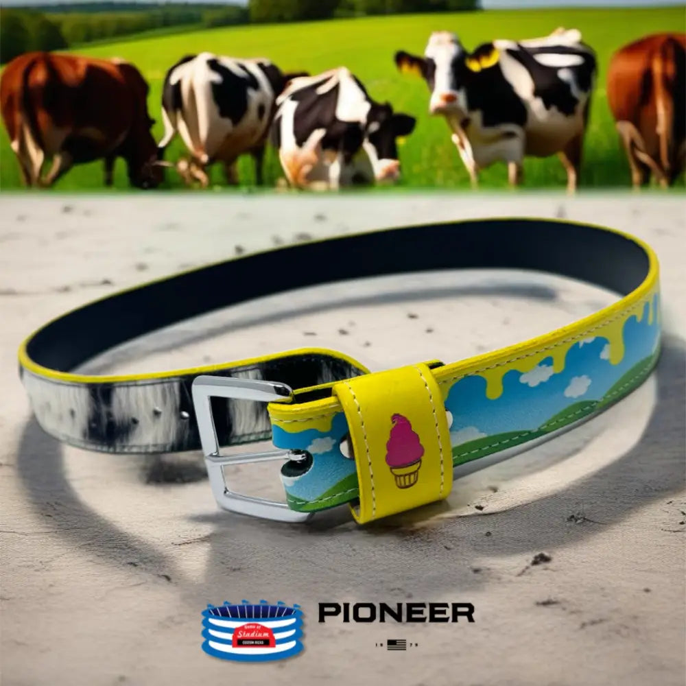 "Chunky Dunky" SCK x Pioneer Leather Baseball Belt – Stadium Custom Kicks