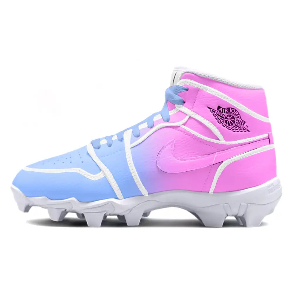 "Cotton Candy" Jordan 1 Kids' Multisport Cleats – Stadium Custom Kicks