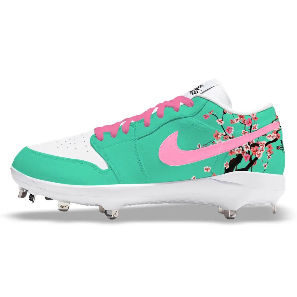 "Iced Tea" Jordan 1 Retro Cleats - Stadium Custom Kicks