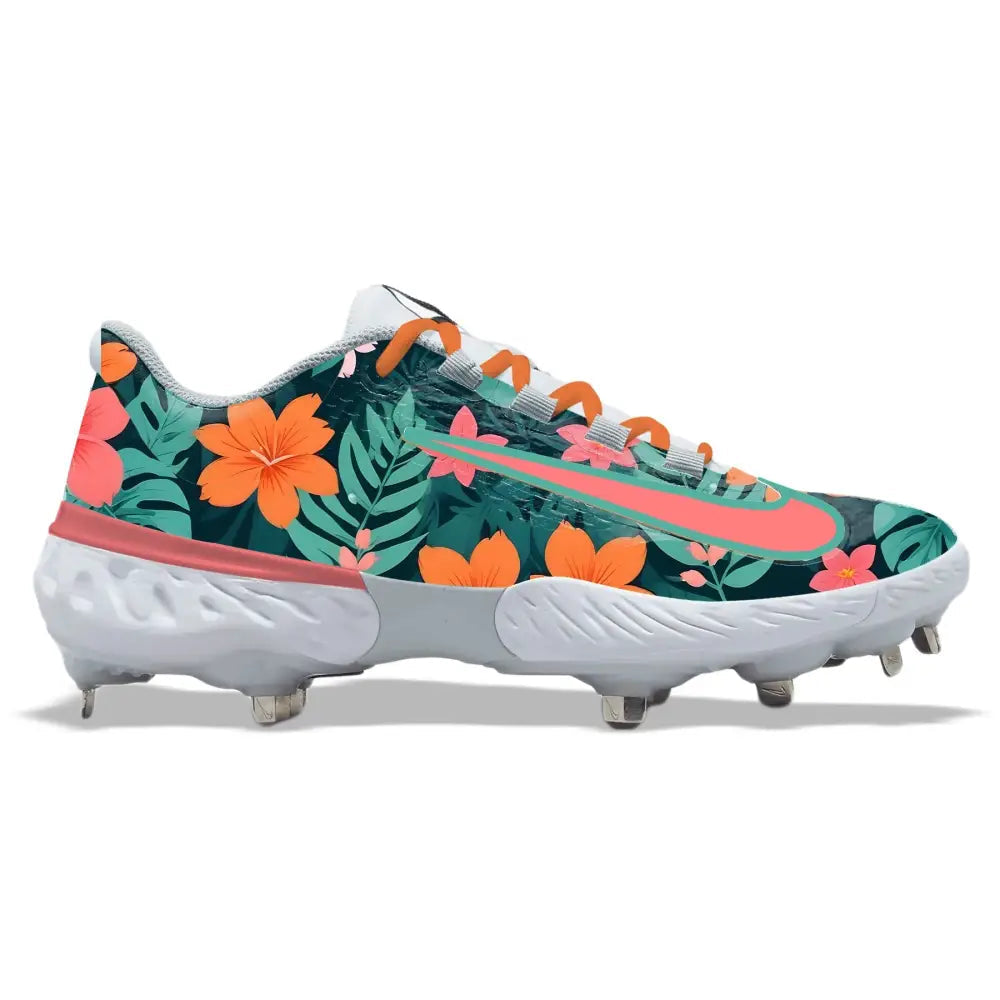 "Island Blossom" Nike Alpha Huarache Elite 4 Low – Stadium Custom Kicks