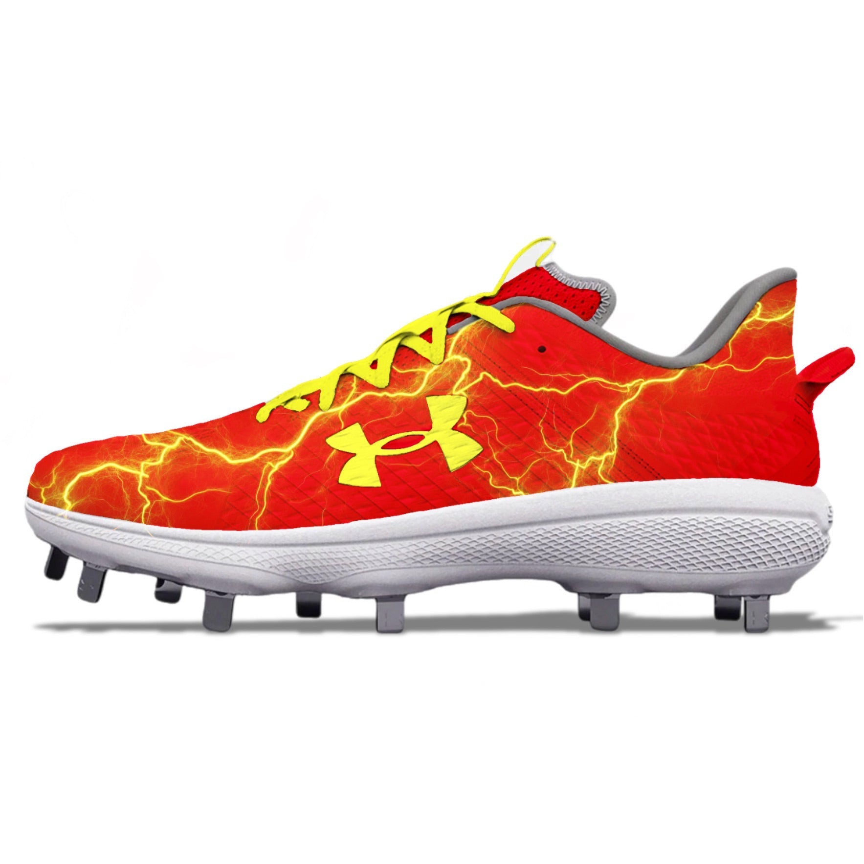 "Lightning" Under Armour Yard MT Cleats - Stadium – Stadium Custom Kicks