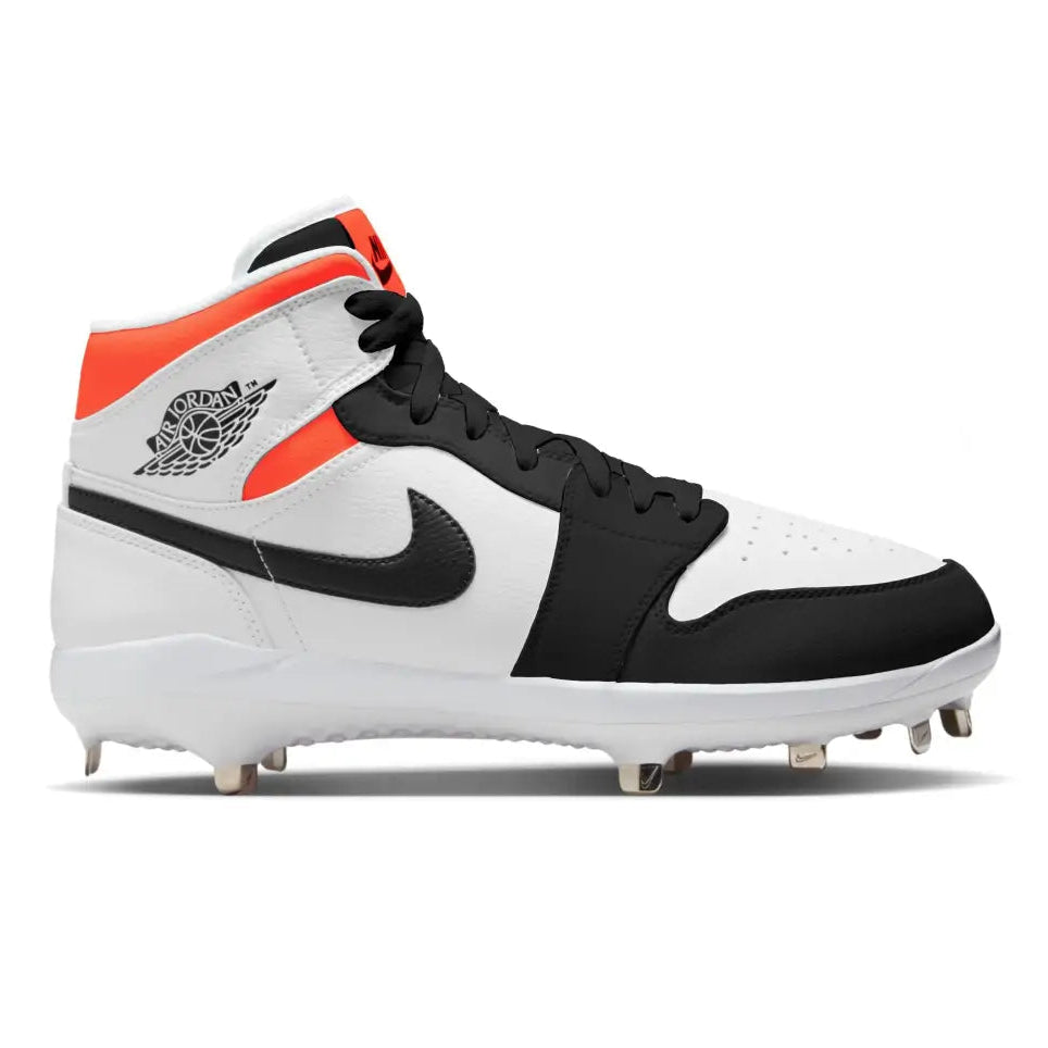 "Orange Tint" Jordan 1 Retro Cleats - Stadium Custom – Stadium Custom Kicks