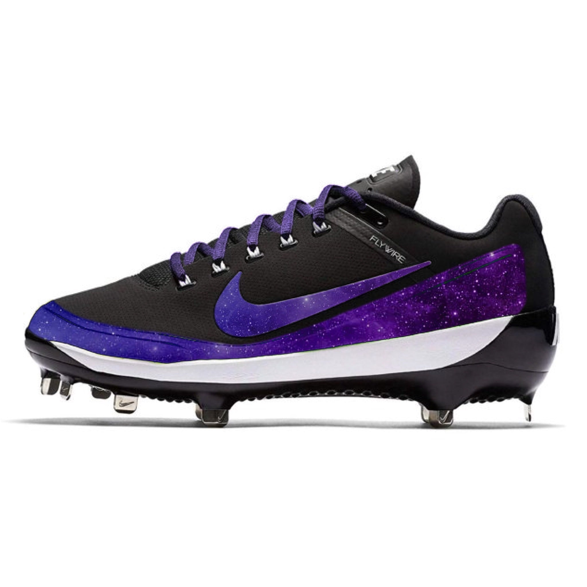 "Purple Galaxy" Nike Air Clipper Cleats - Stadium – Stadium Custom Kicks