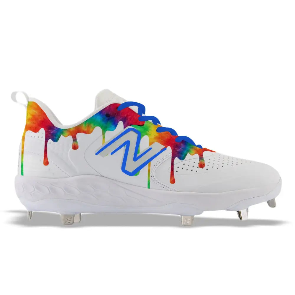 "Tie-Dye Drip" New Balance Fresh Foam X 3000 V6 Cleats – Stadium Custom ...